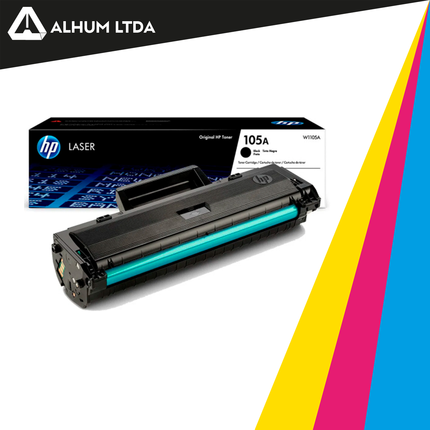 Toner Hewlett Packard HP LaserJet 107A W1105A Cartucho Original 105A ...