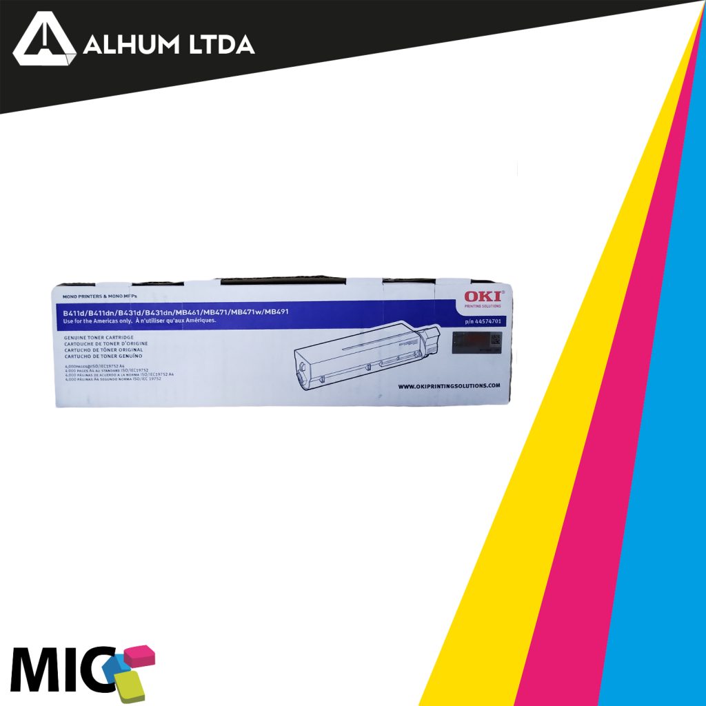 Toner Okidata B411d 431 461 471 Cartucho Original - Alhum
