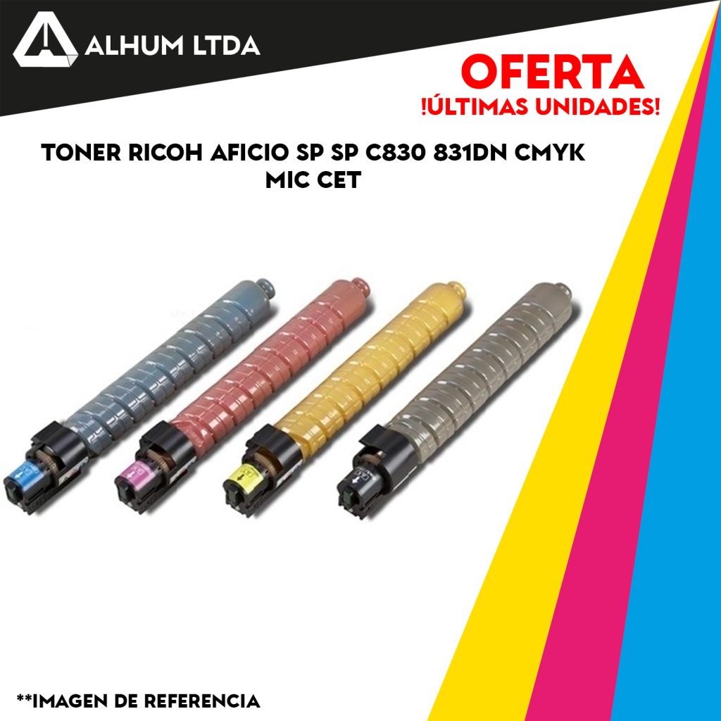 Toner Ricoh Aficio SP C830 831DN Colores Mic Cet - Alhum