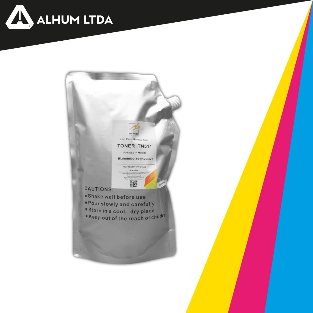 Toner Konica Minolta Bizhub 360 420 500 TN511 Recarga HYB - Alhum