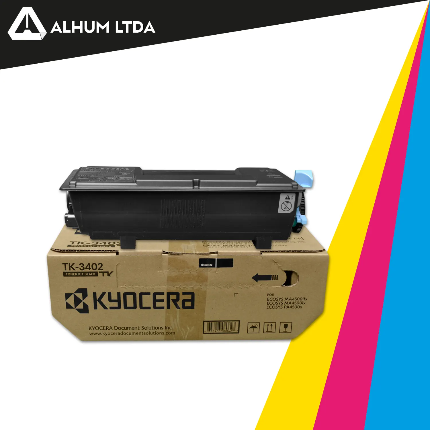 Toner Kyocera Ecosys Ma4500ifx PA4500x Tk3402 Original - Alhum